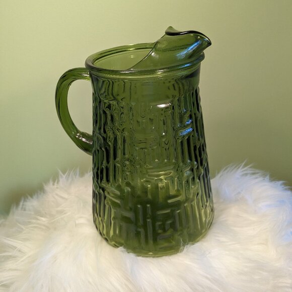Anchor Hocking | Kitchen | Vintage Libby Avocado Green 9 Tall ...
